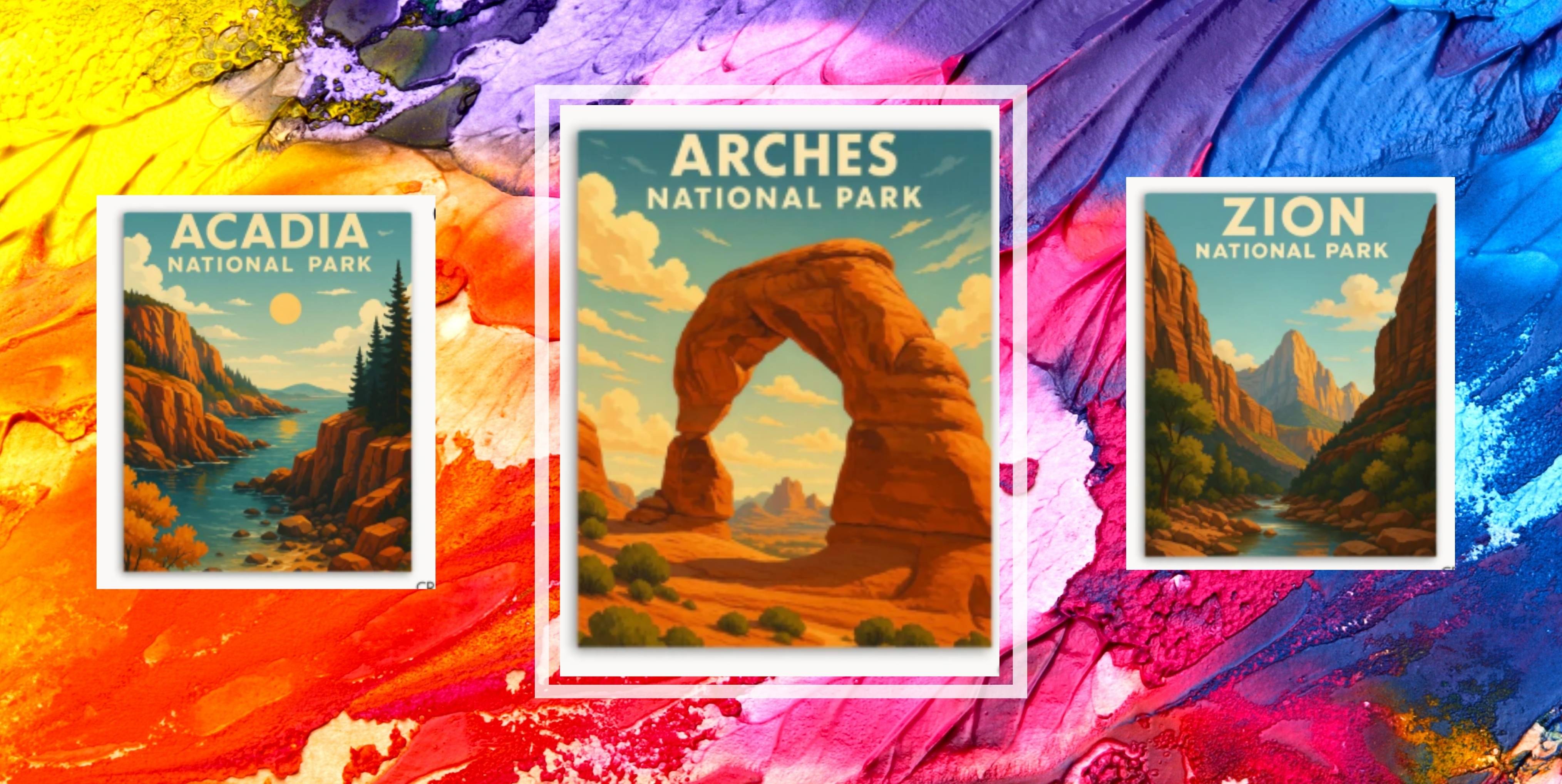 Products Worth the Wait: National Park Paint by Numbers – Crafty By Numbers