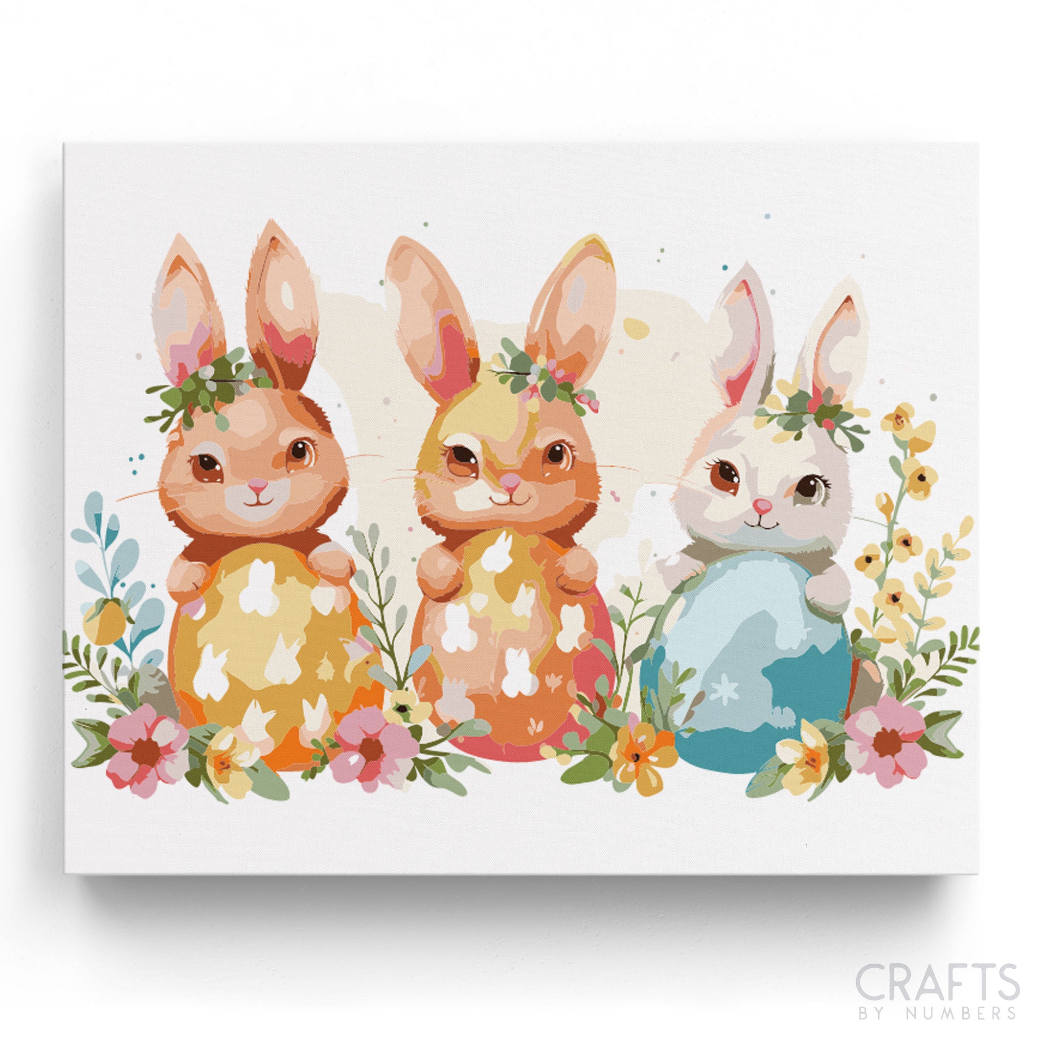 Easter Egg-trio - Adorable Bunny Paint by Numbers Kit | Crafty by ...