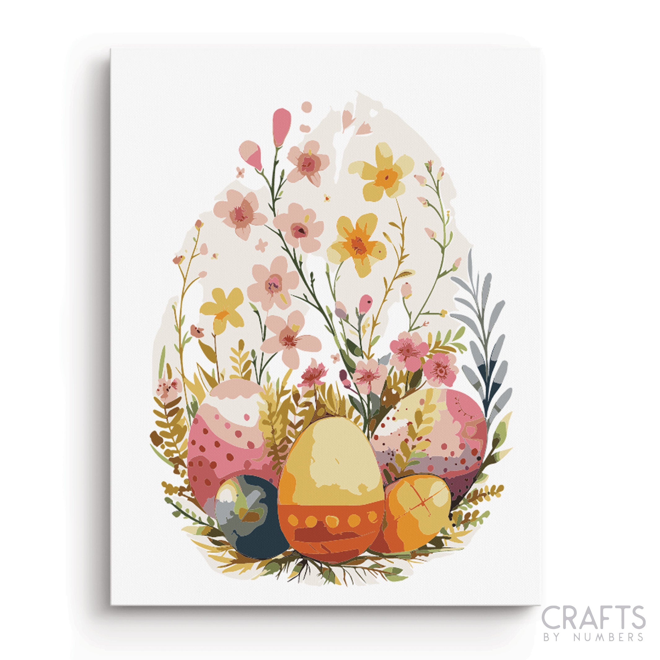 Floral Egg-scape - Easter Inspired Paint by Numbers Kit | Crafty by ...
