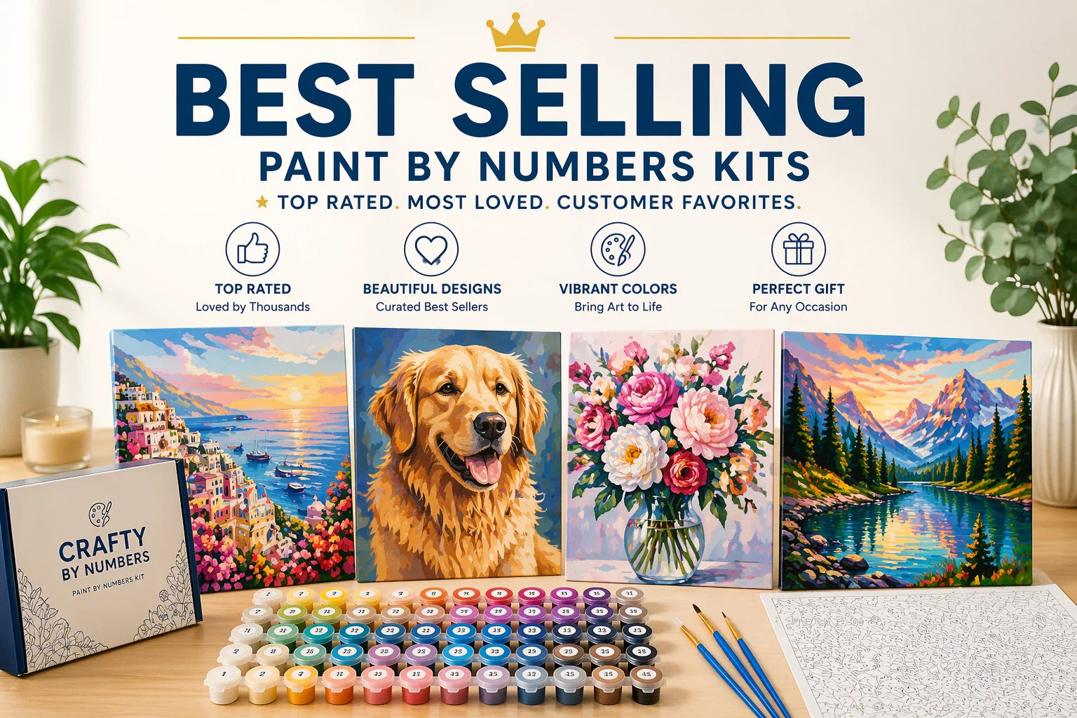 Best Selling Paint by Numbers Kits - Top Rated & Most Loved – Crafty By ...
