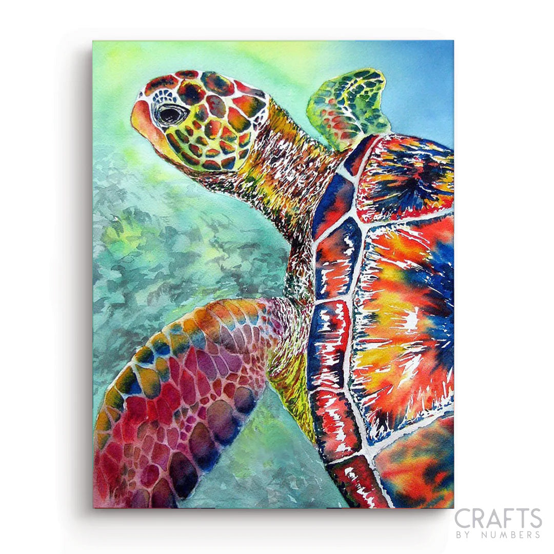 Paint a 100-Million-Year Story: Sea Turtle Paint by Numbers Kit ...