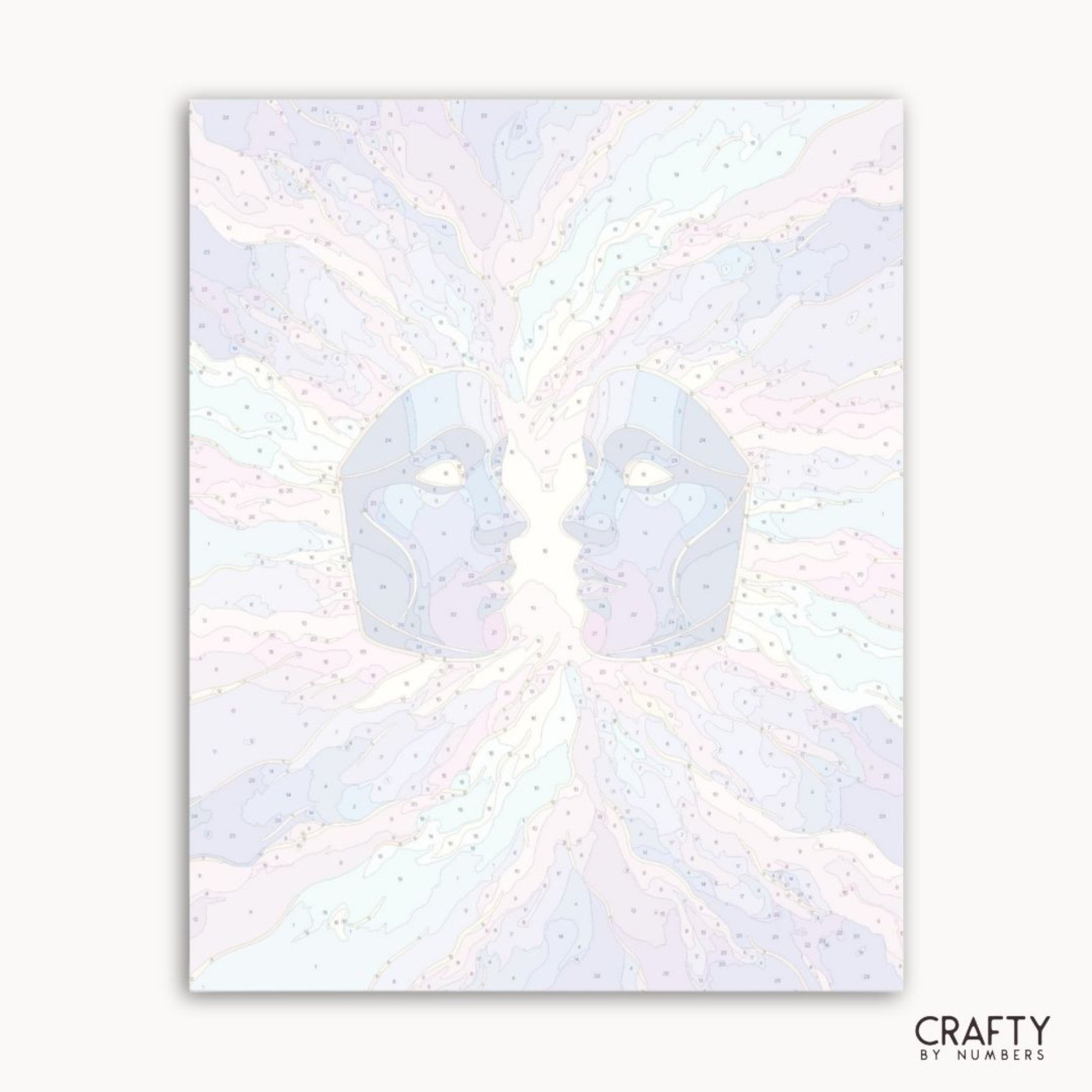 Gemini Twins Paint by Numbers Kit – Celestial Twin Souls – Crafty By ...