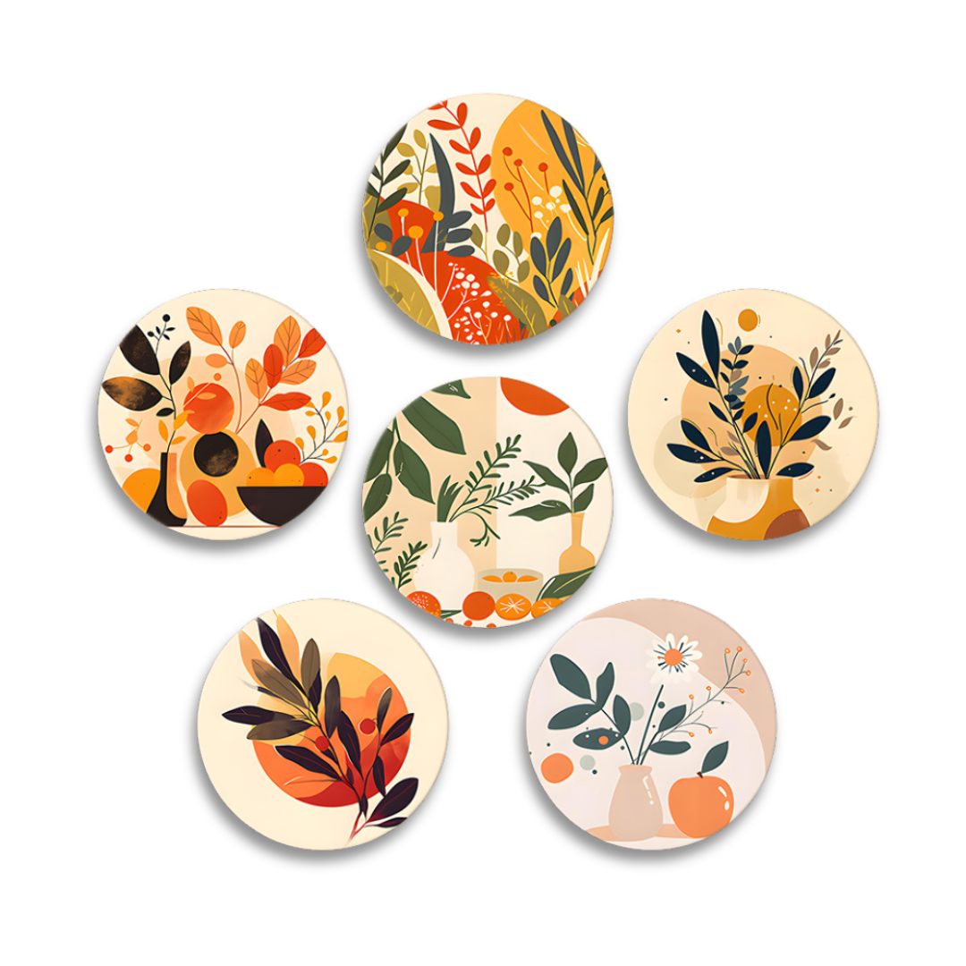 Earthy Elegance – Coaster Paint by Numbers Collection | Crafty by ...