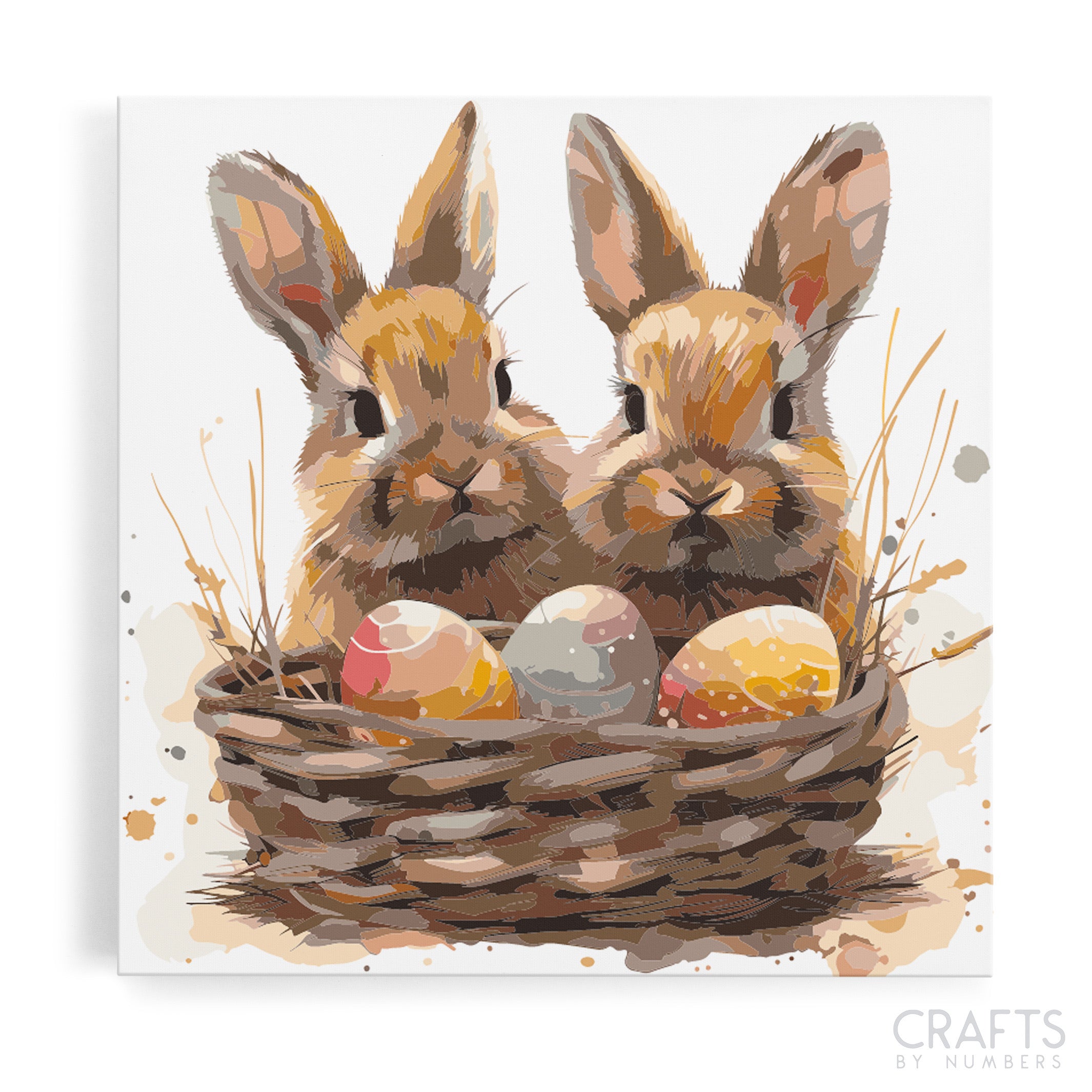 Bunny Bliss Basket - Easter Paint by Numbers Kit | Crafty by Numbers ...