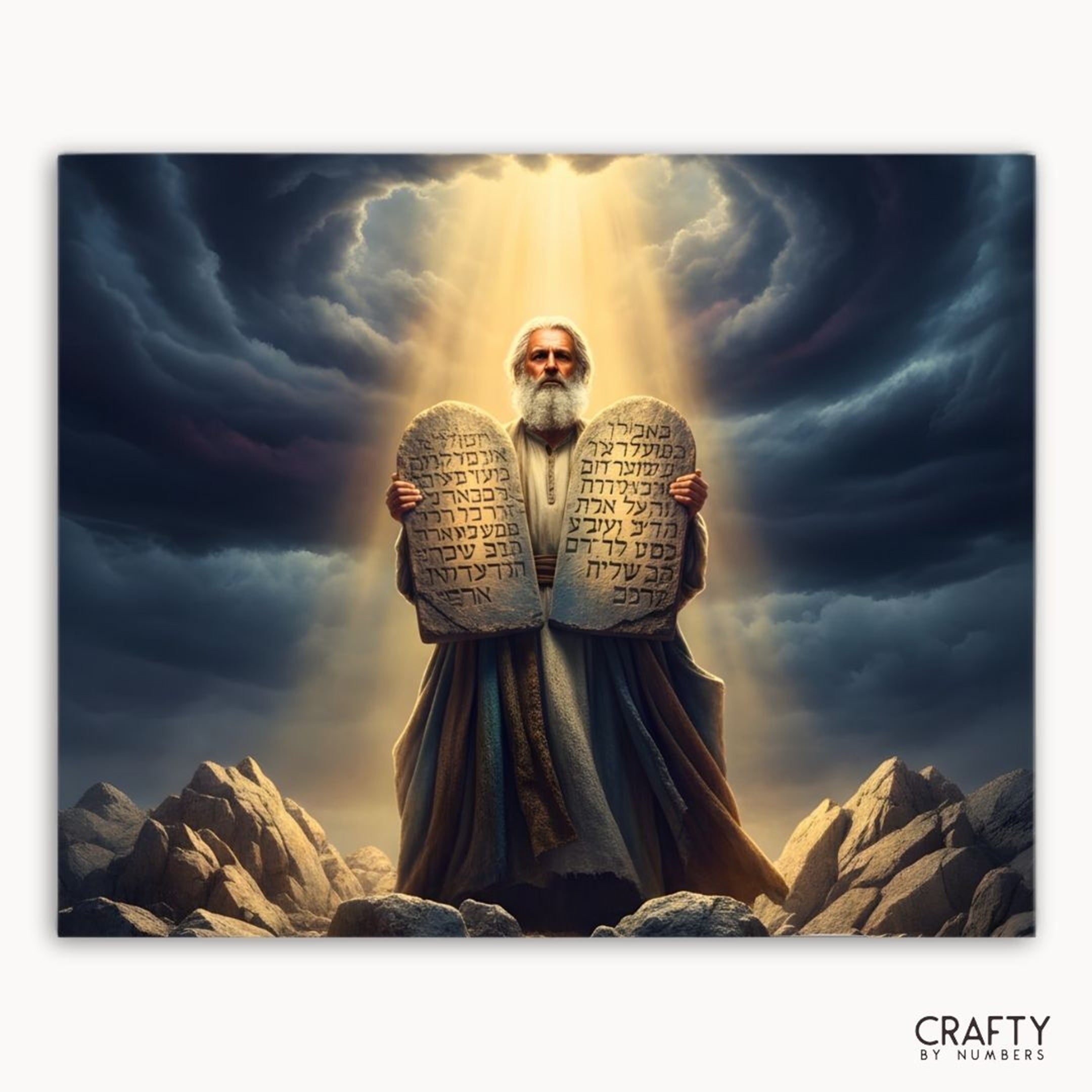 Moses and the Ten Commandments – Paint by Numbers | Crafty by Numbers ...