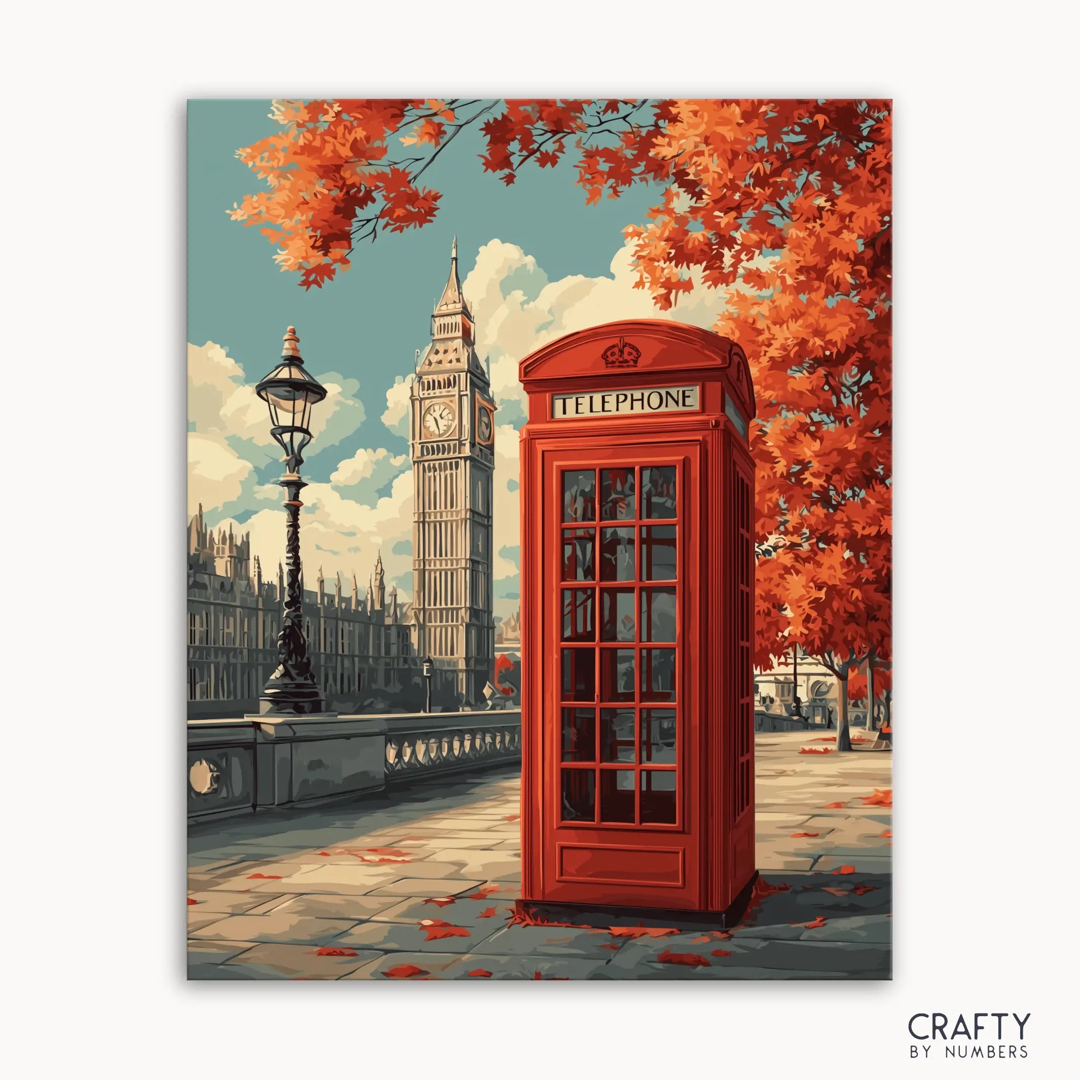 London Calling – Autumn Cityscape Paint by Numbers Kit | Crafty by ...