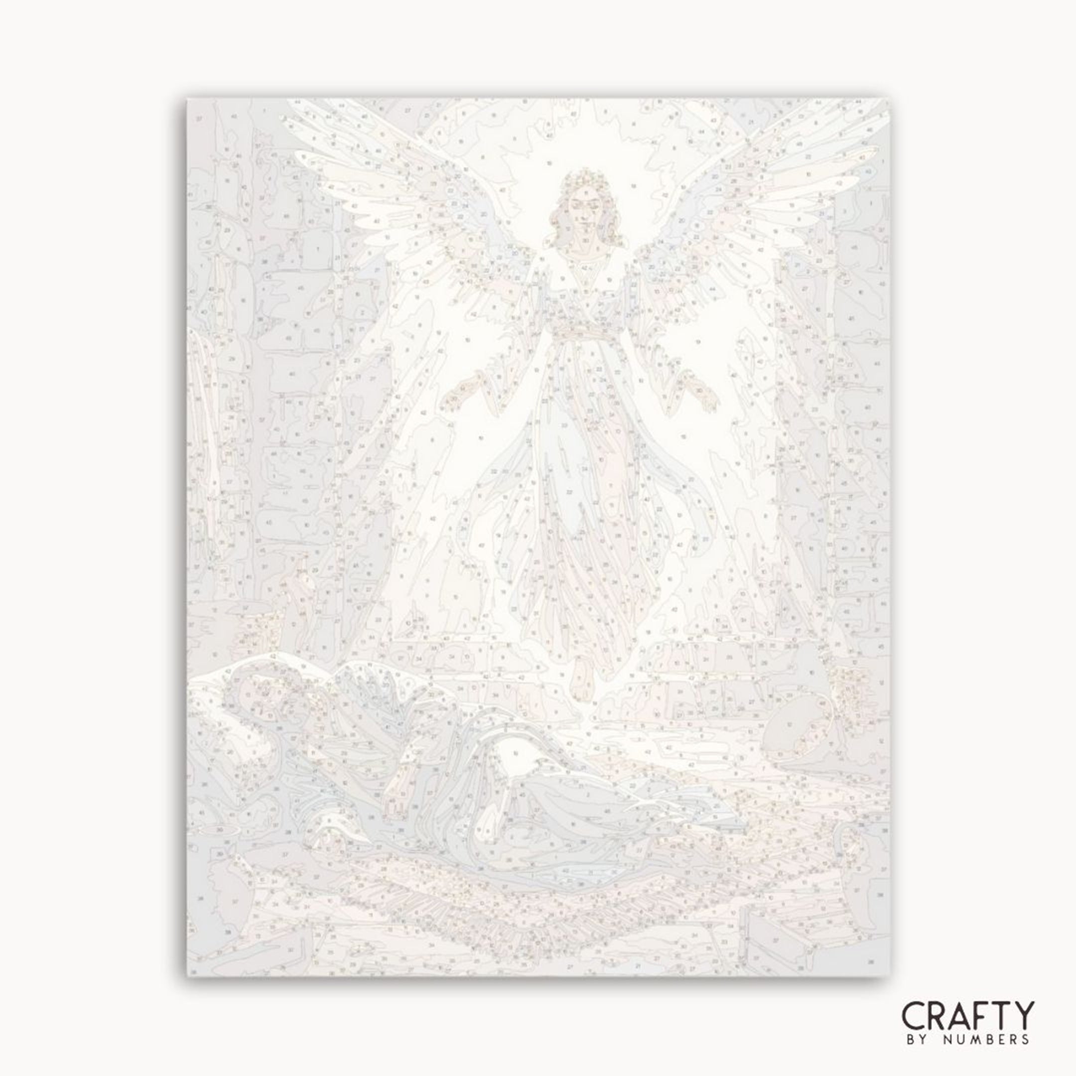 Light of the Angel – Paint by Numbers Spiritual Masterpiece – Crafty By ...