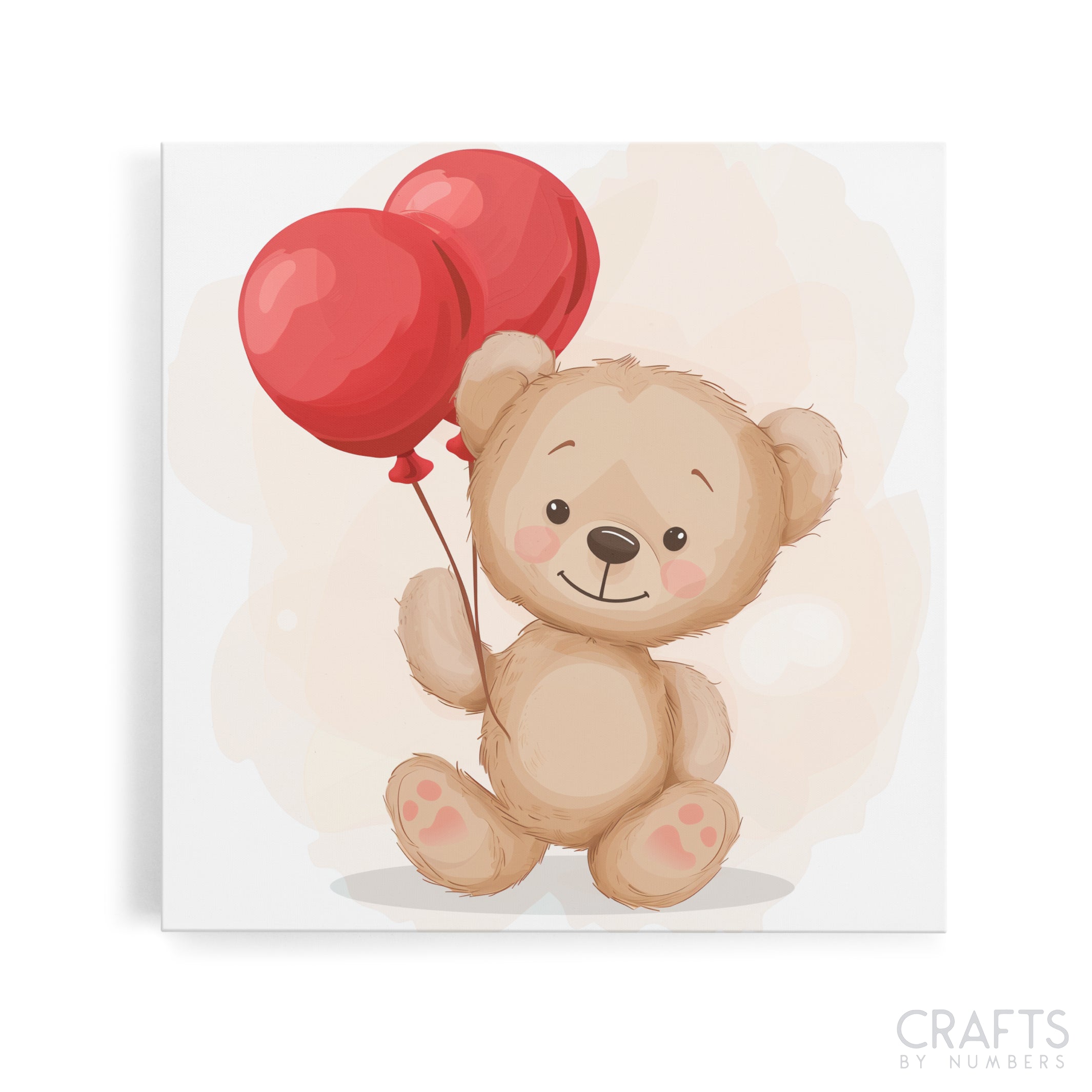 Up, Up Teddy Bear Paint by Numbers Kit for Kids | Crafty by Numbers ...