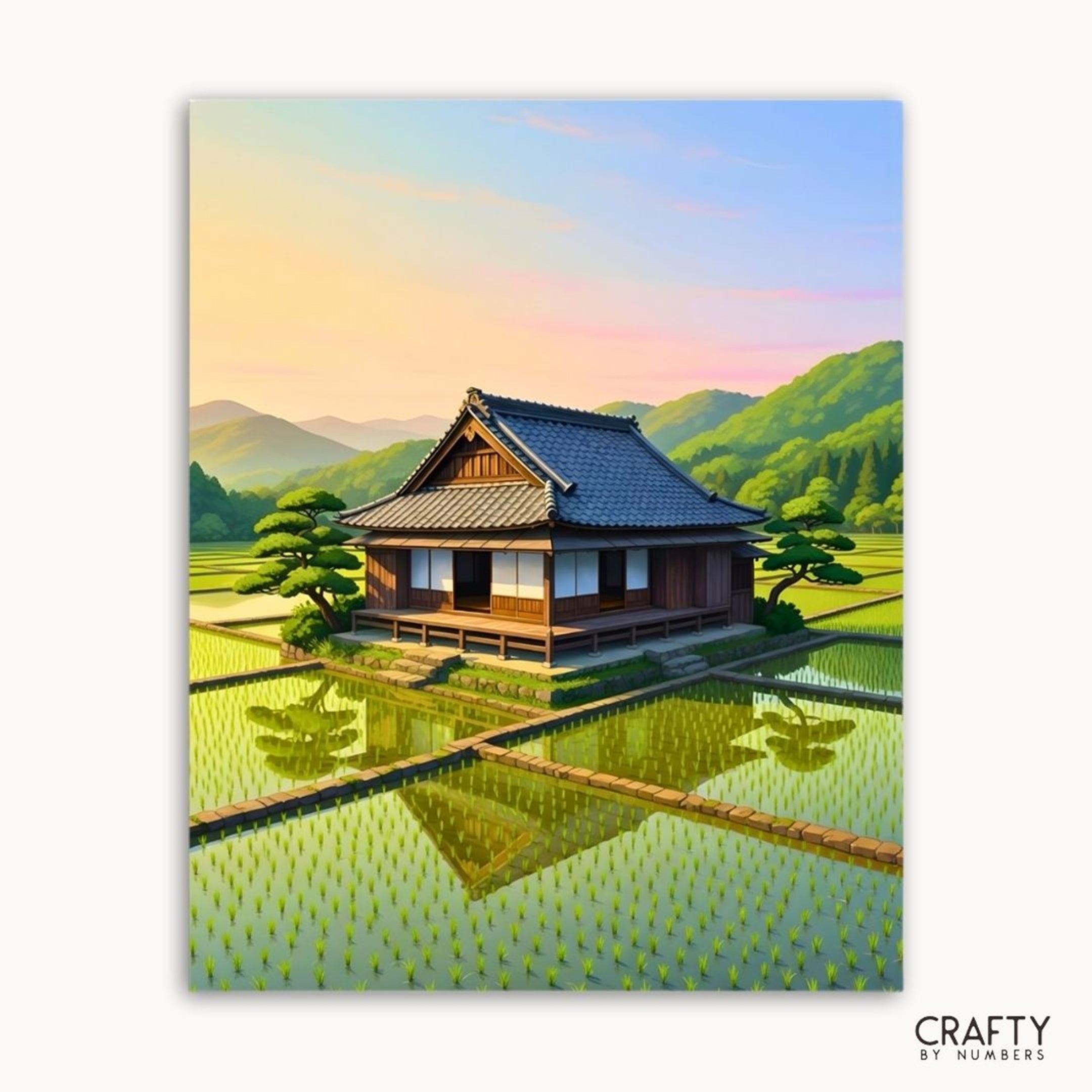 Roots in the Valley – Tranquil Japanese Countryside Paint by Numbers ...