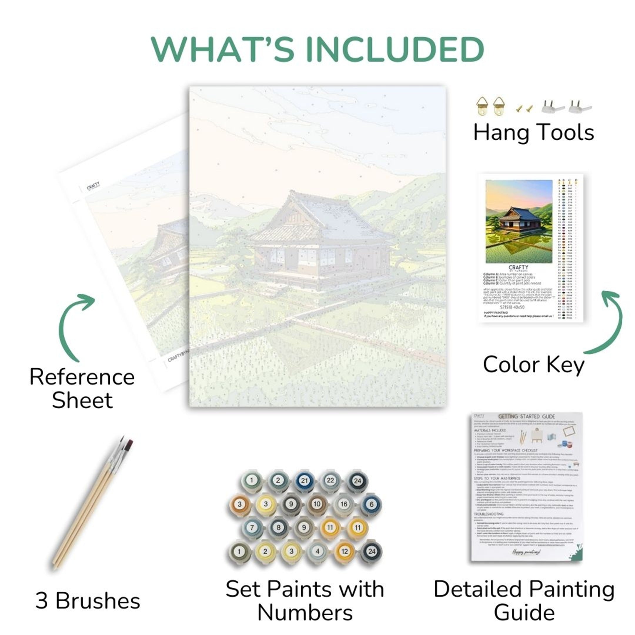 Roots in the Valley – Tranquil Japanese Countryside Paint by Numbers ...