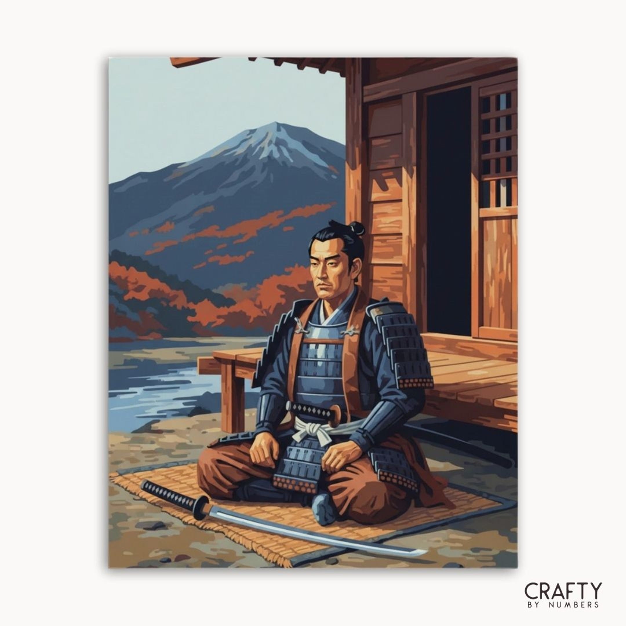 Legacy of the Blade – Samurai Paint by Numbers Kit with Mountain ...